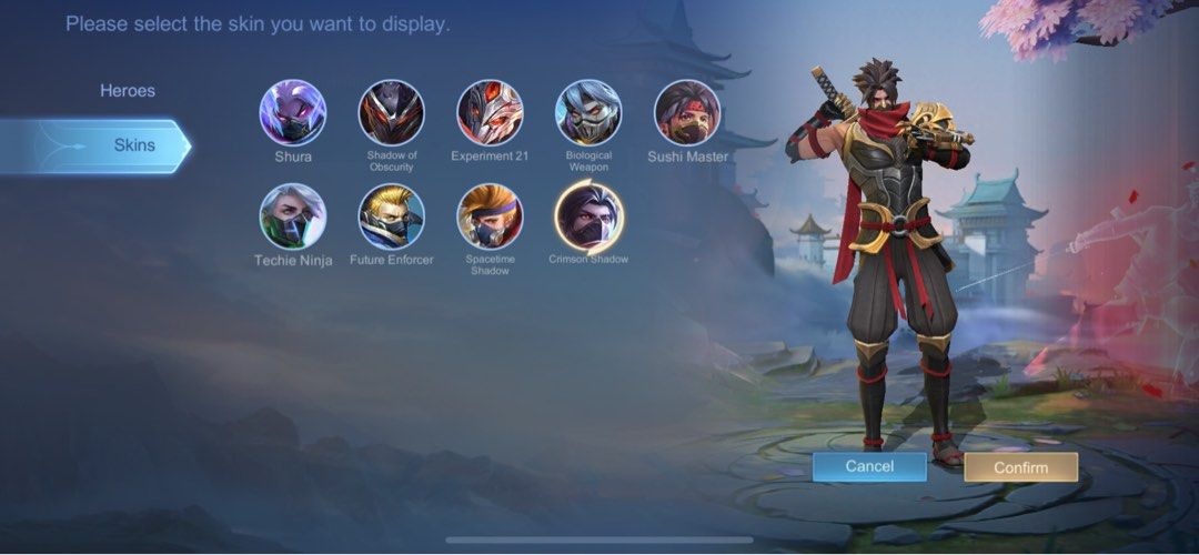 MLBB HAYABUSA COMPLETE SKIN ACCOUNT, Video Gaming, Gaming Accessories ...