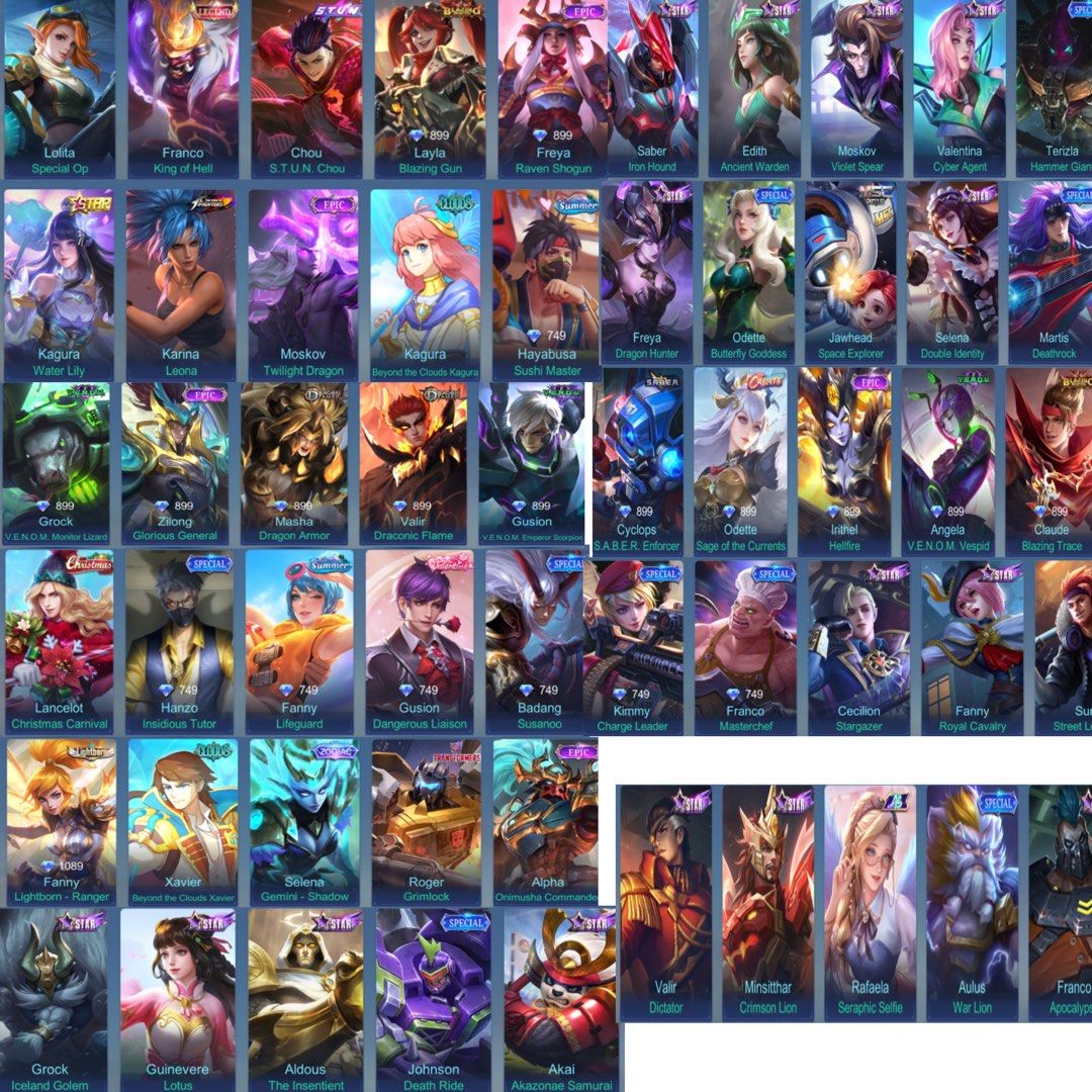 Mobile Legends Account (Semi-Stacked), Video Gaming, Gaming Accessories ...