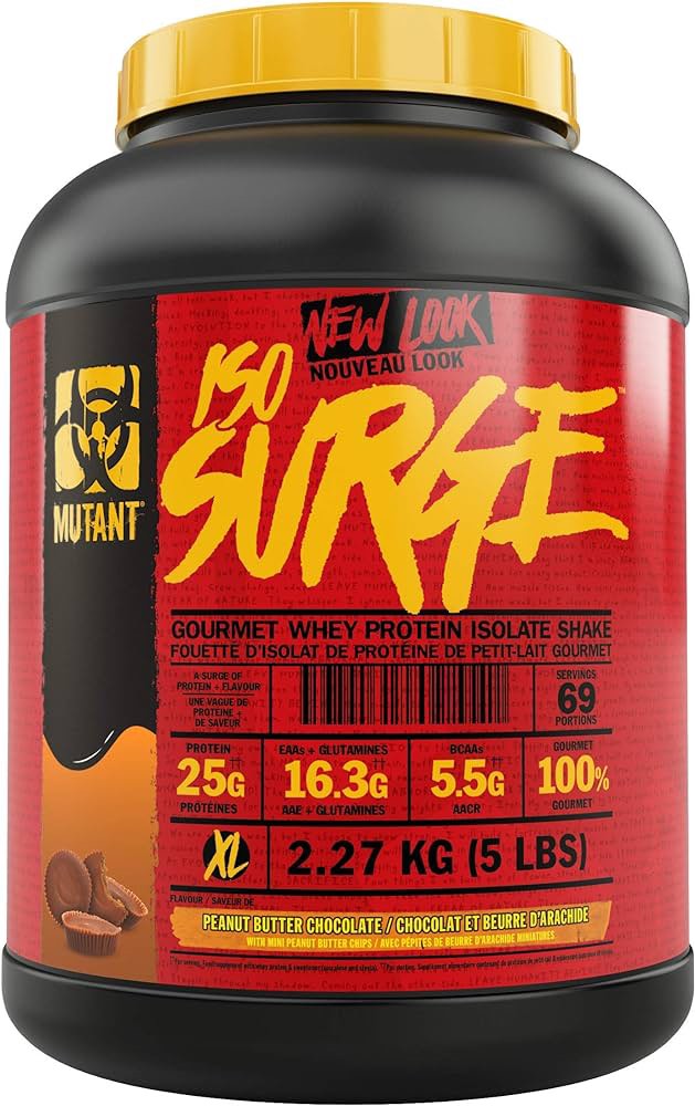Mutant iso surge 5lbs whey isolate protein powder, Health & Nutrition ...