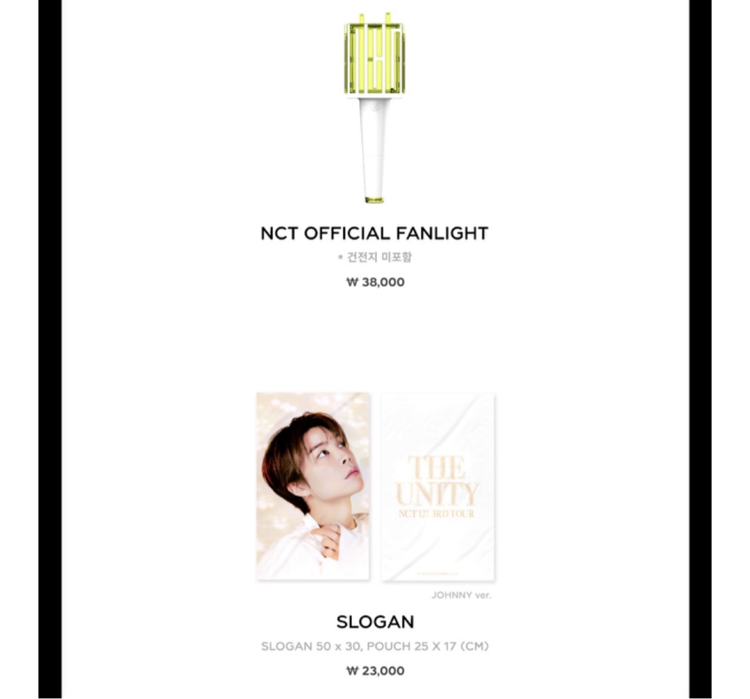 NCT 127 3rd Tour THE UNITY Official MD Goods, Hobbies & Toys ...