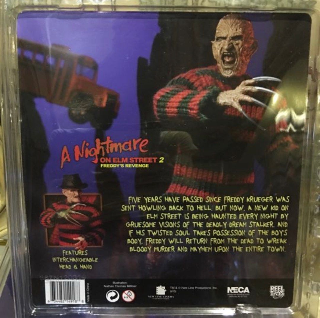 NECA nightmare at elm street 2 Freddy Krueger clothed figure, Hobbies ...