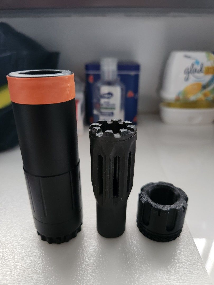 Nerf Muzzle. Metal Worker 3DP ABS, Hobbies & Toys, Toys & Games on ...