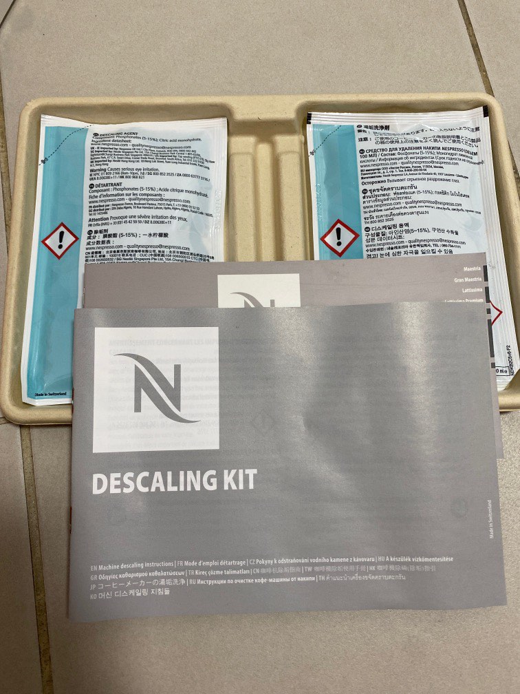 Nespresso descaling kit, Furniture & Home Living, Cleaning & Homecare ...