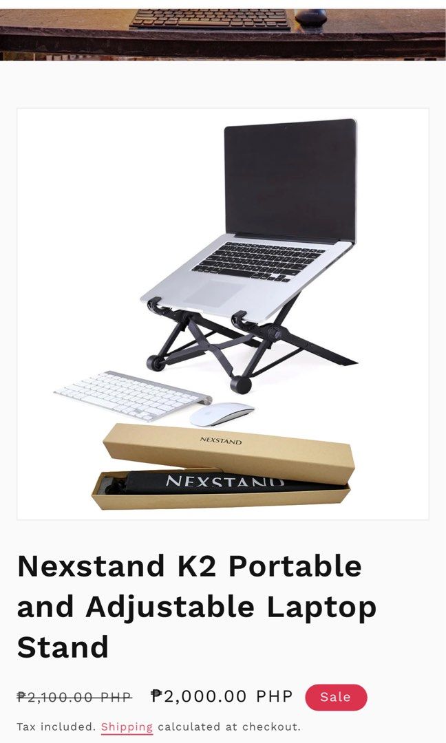 Nexstand K2 Portable Laptop Stand, Mobile Phones & Gadgets, Mobile ...