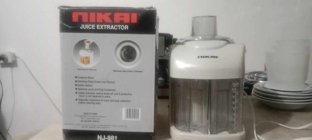 Nikai NJ881 Juice Extractor, TV & Home Appliances, Kitchen Appliances ...