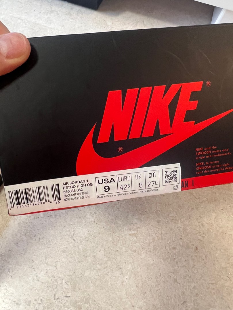 Nike Jordan US9, Men's Fashion, Footwear, Sneakers on Carousell