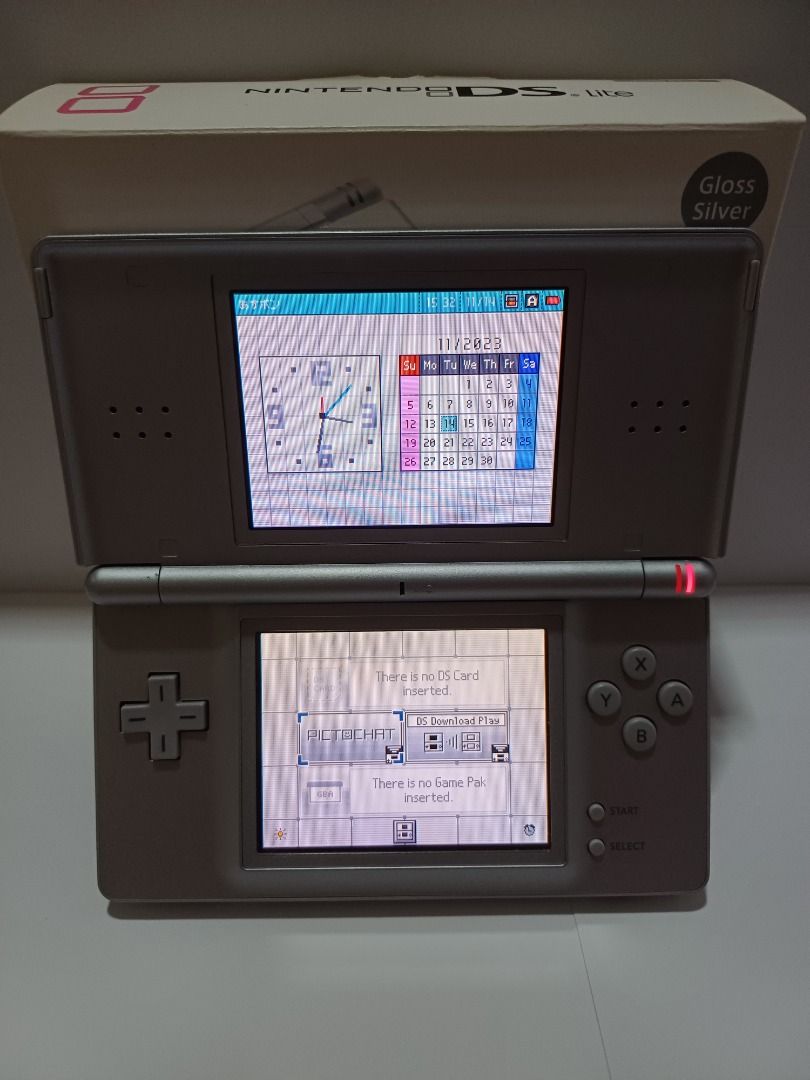 Nintendo DS lite gloss silver [Japan Import] with box, Video Gaming ...