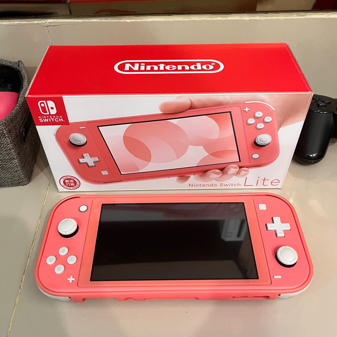Nintendo Switch Lite Coral Pink, Video Game, Konsol di Carousell
