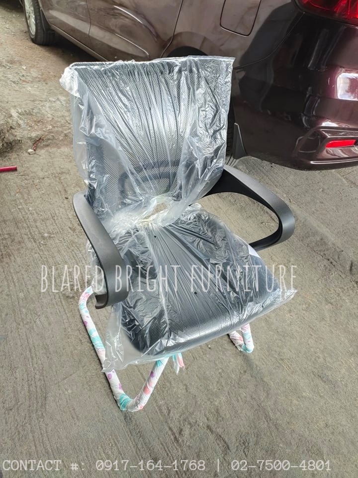 Office sled mesh type visitor chair | partition cubicle, Furniture ...