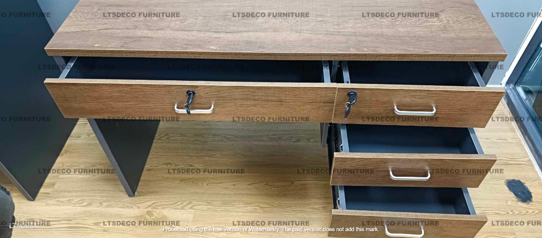 OFFICE TABLE w/ 3 DRAWERS | OFFICE FURNITURE | OFFCE PARTITION ...