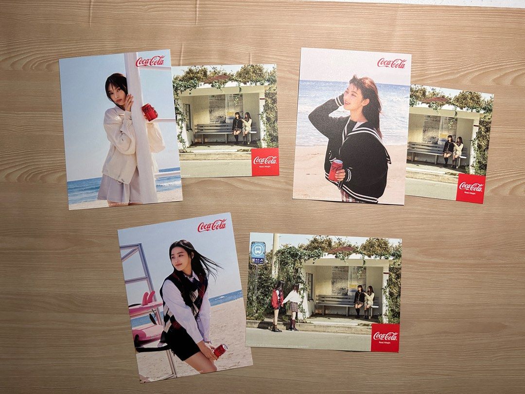 Official NewJeans Coca Cola Postcards, Hobbies & Toys, Memorabilia ...