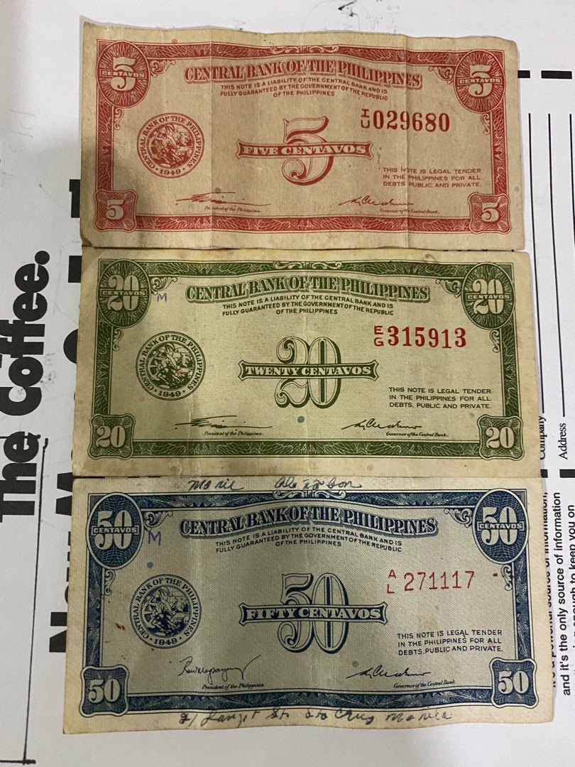 Old Philippine paper bills, Hobbies & Toys, Memorabilia & Collectibles ...