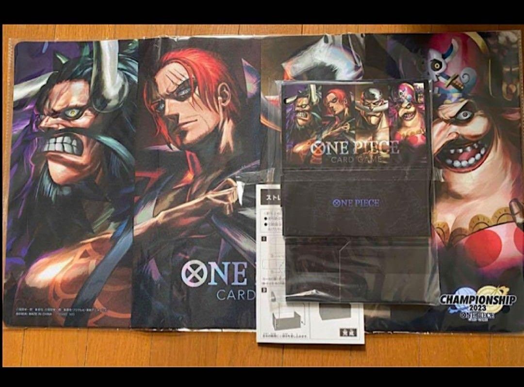 One Piece TCG 2023 Championship Four Warlords playmat and storage box ...
