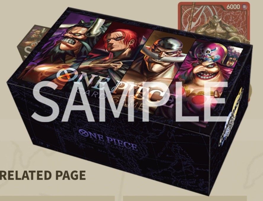 One Piece TCG 2023 Championship Four Warlords playmat and storage box ...