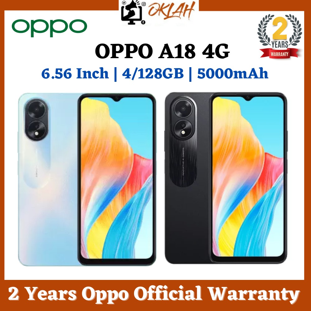 OPPO A18 4G Black 128 GB, Mobile Phones & Gadgets, Mobile Phones ...