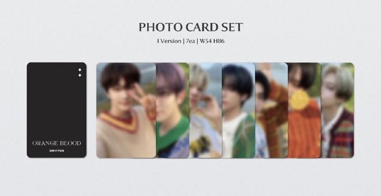 Orange Blood Enhypen Weverse Version OT7 set, Hobbies & Toys, Memorabilia & Collectibles, K-Wave ...