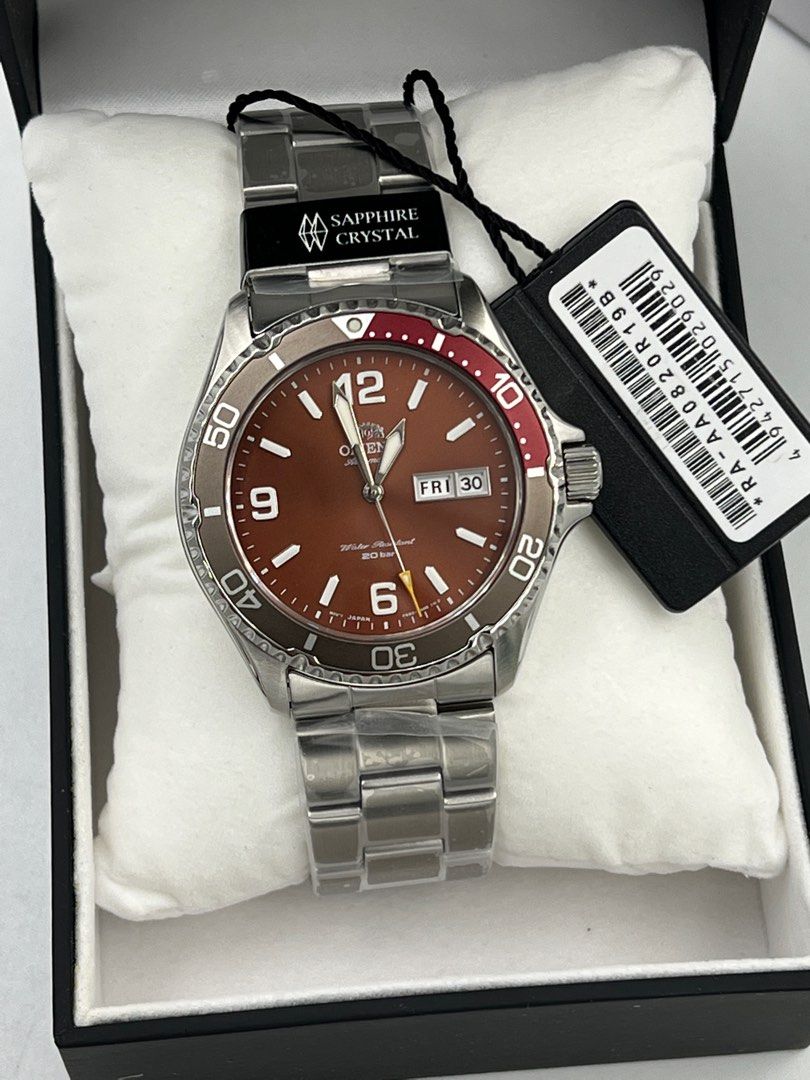 Orient Mako III Red Dial - RA-AA0820R19B, Men's Fashion, Watches ...