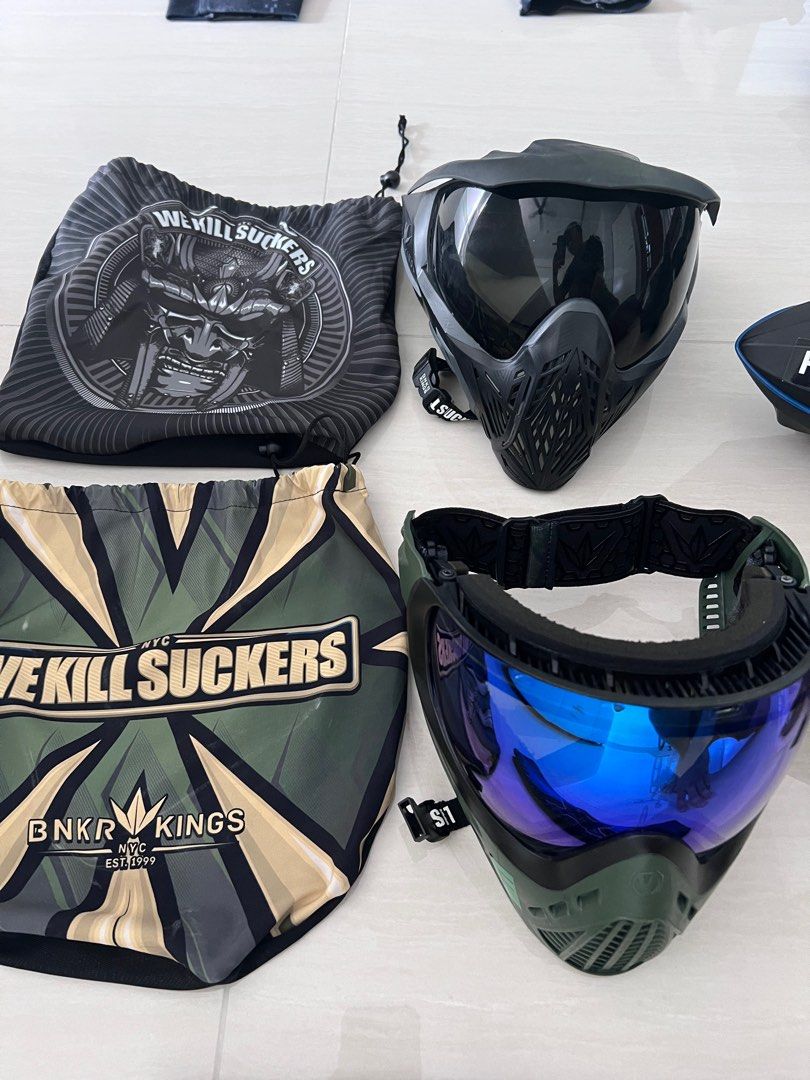 Paintball Mask, Loaders, Pads & AirTank, Sports Equipment, Sports ...