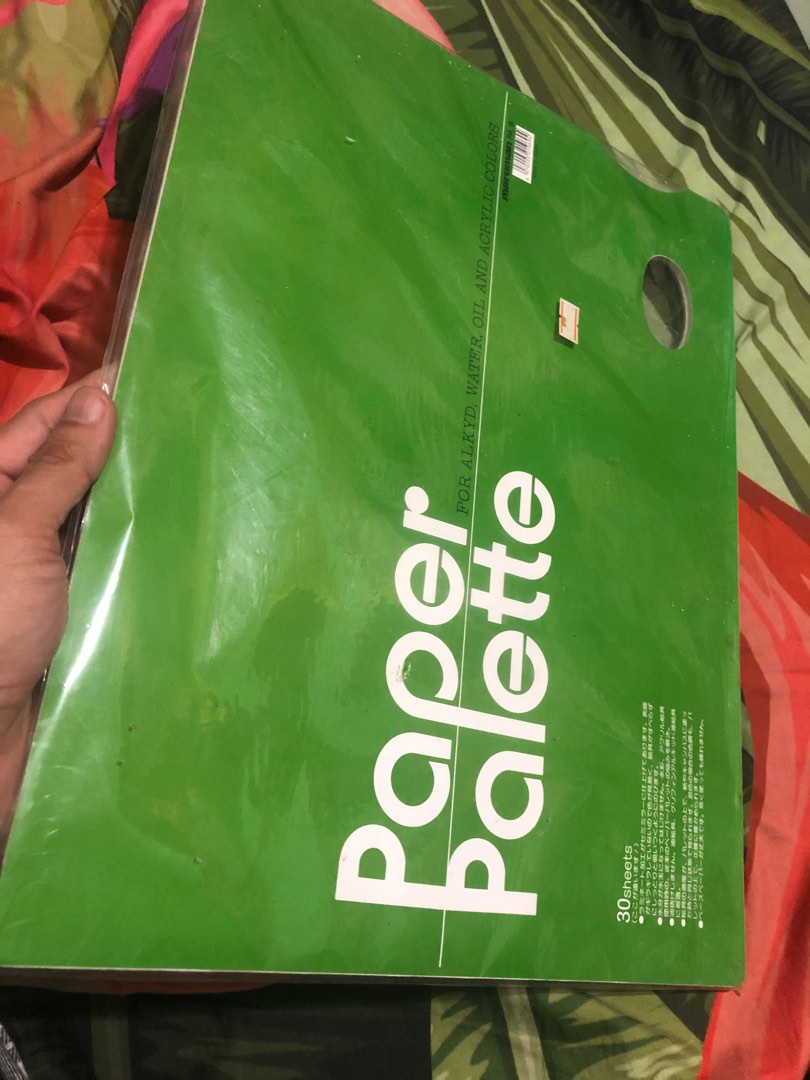 Paper palette for acrylic, water, oil painting, Hobbies & Toys ...