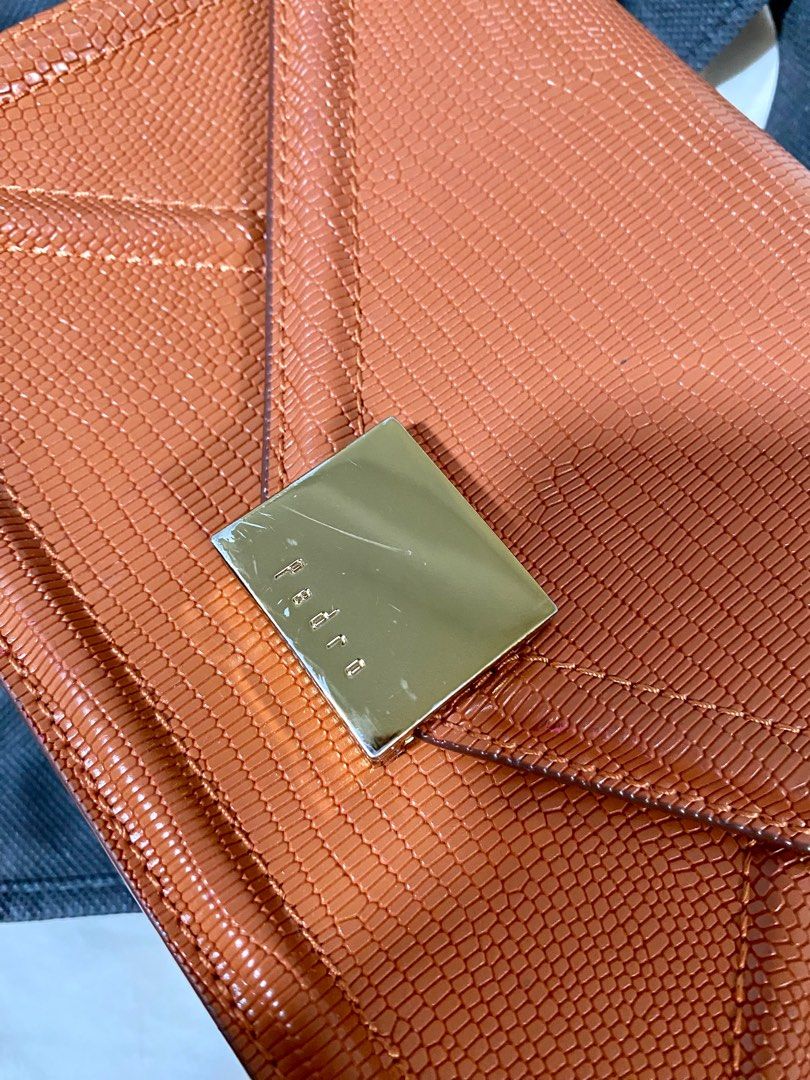 Pedro Lizard-Effect Leather Envelope Shoulder Bag, Women's Fashion ...