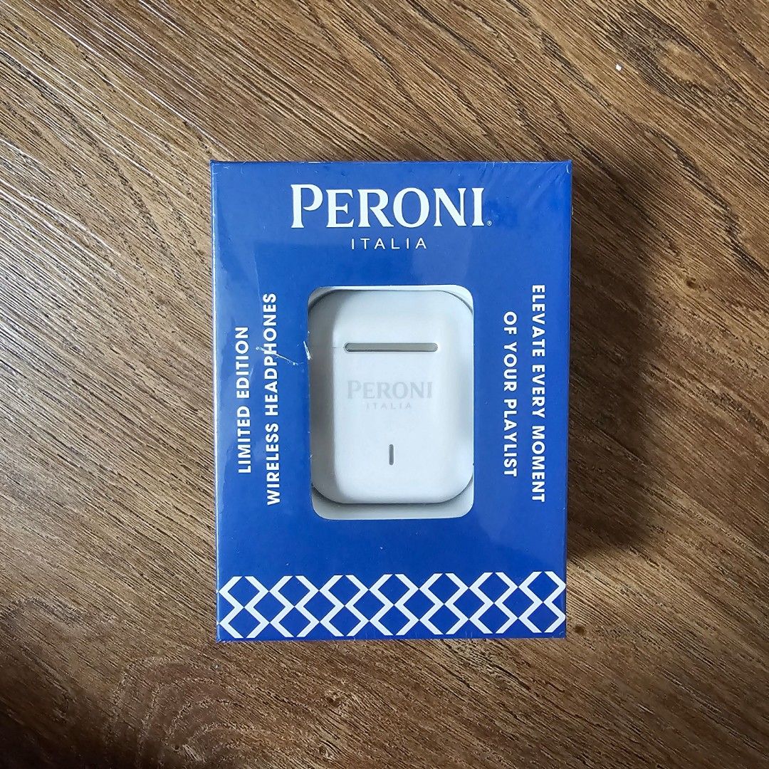 BNIB Peroni italia limited edition wireless headphones true white ...