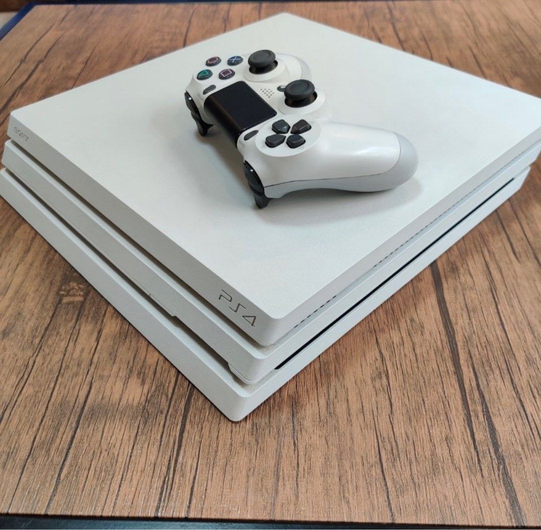 PlayStation 4 Pro Glacier White 1TB, Video Gaming, Video Games ...