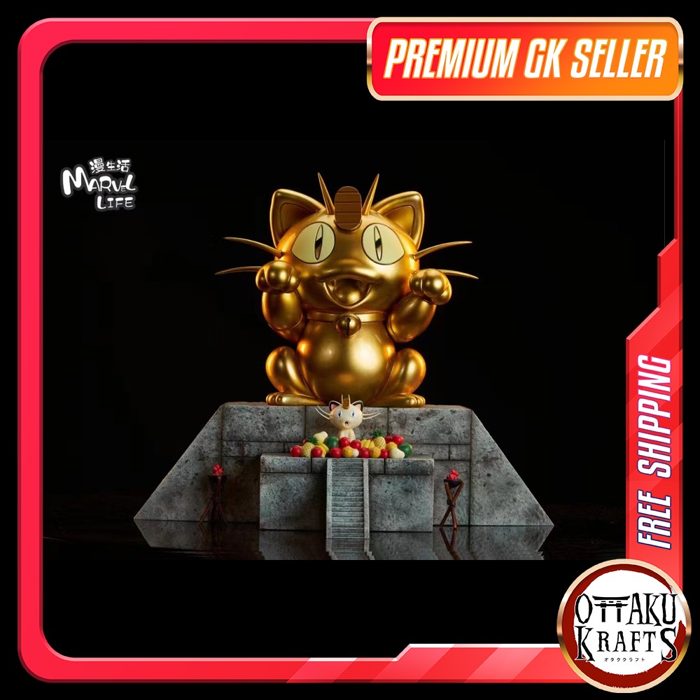 Pokemon | Meowth | Marvel Life Studio | 【FREE Shipping - PO】GK Figurine ...