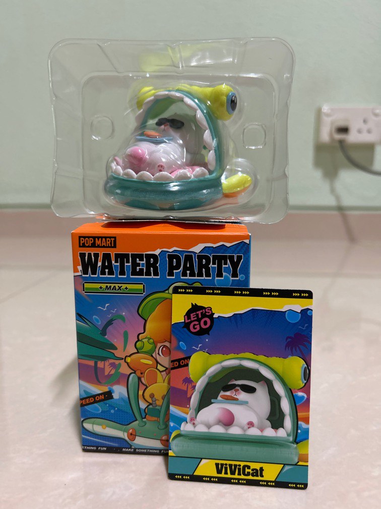 Pop Mart Water Party Vivicat, Hobbies & Toys, Toys & Games on Carousell