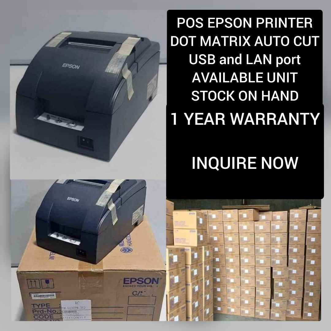POS EPSON PRINTER USB&LAN PORT AVAILABLE ON HAND, Computers & Tech ...