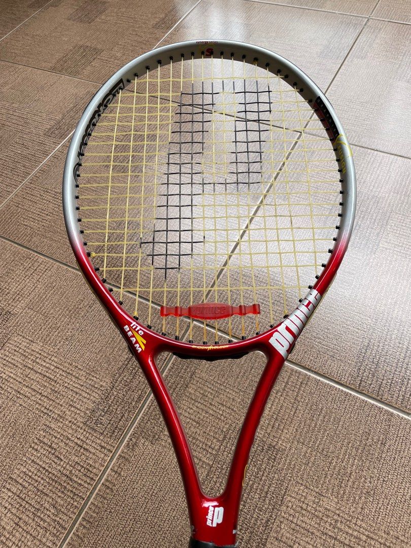 Prince Rage Titanium Tennis Raket, Olah Raga, Perlengkapan Olahraga ...