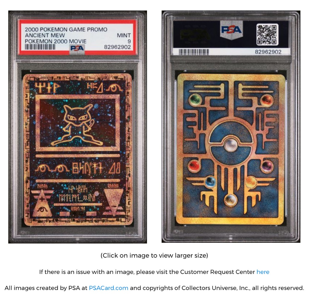 PSA 9 Ancient Mew 2000 Movie Promo | PTCG Pokemon Pikachu Charizard ...