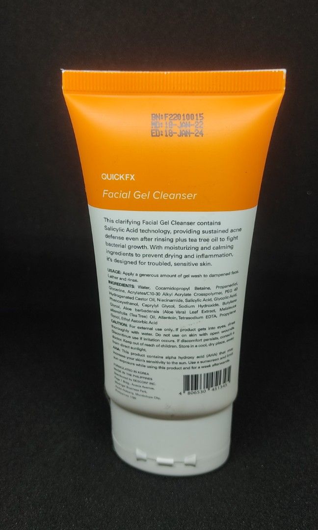 Quick Fix Pimple Eraser Facial Gel Cleanser, Beauty & Personal Care ...