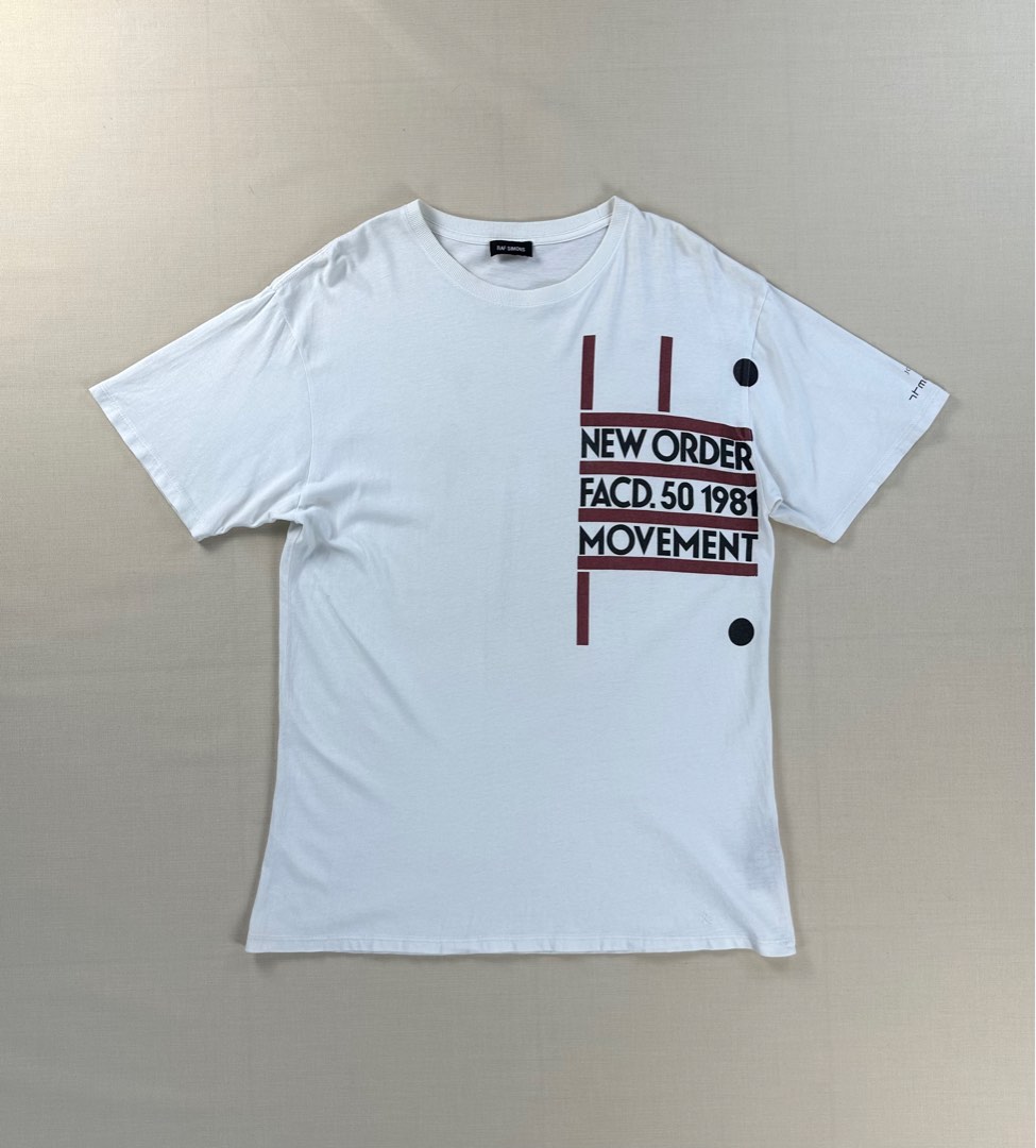 Raf Simons New Order Movement Tee, Men's Fashion, Tops & Sets, Tshirts ...