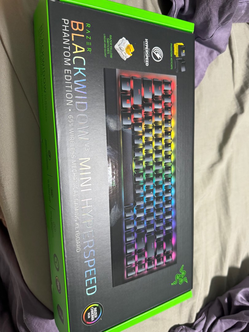 Razer black widow v3 mini hyperspeed phantom edition, Computers & Tech ...