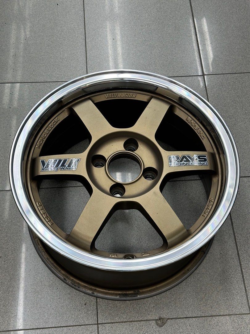 replica rays volks te37 4x100 15x7 et35, Car Accessories, Tyres & Rims ...