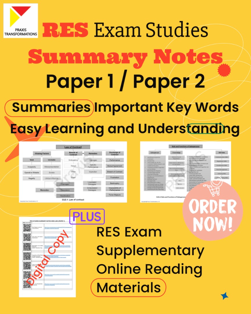 RES Exam Paper 1 & Paper 2 Keywords Summary Notes, Hobbies & Toys ...