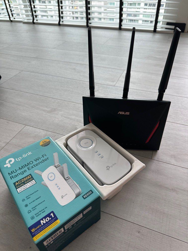 Router set with extender, Computers & Tech, Office & Business ...