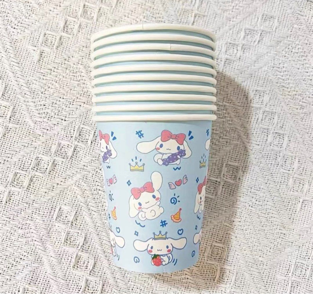 Sanrio Cinnamoroll Party Supplies Paper Plates Cups Girl Birthday ...