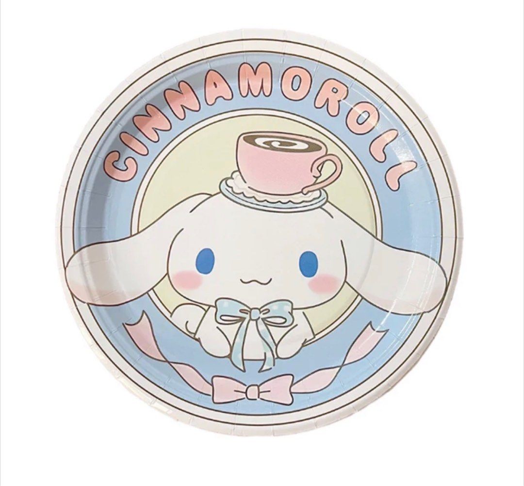 Sanrio Cinnamoroll Party Supplies Paper Plates Cups Girl Birthday ...
