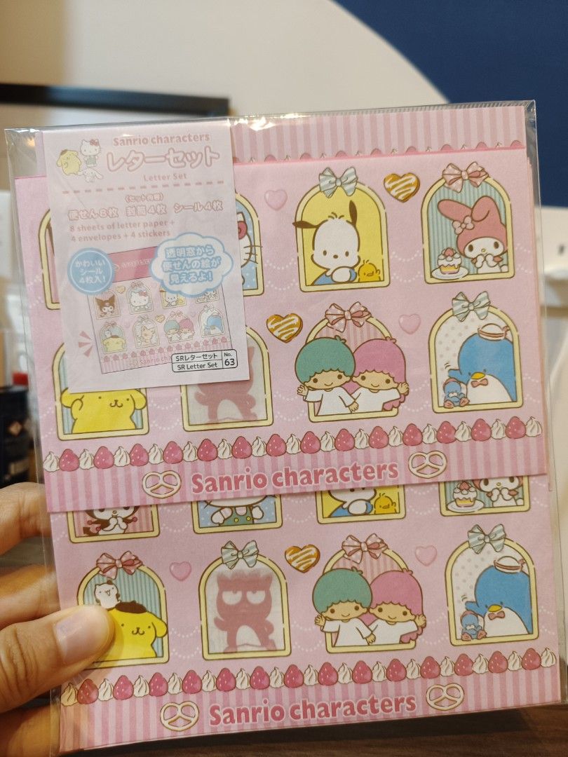 Sanrio family letter set (kuro, hk, twin stars, pocha, pom, Hobbies ...