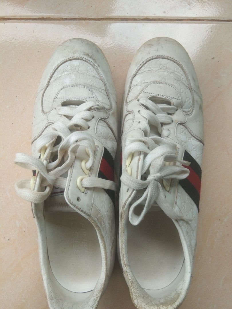 Sepatu gucci ori italy, Fesyen Pria, Sepatu , Sneakers di Carousell