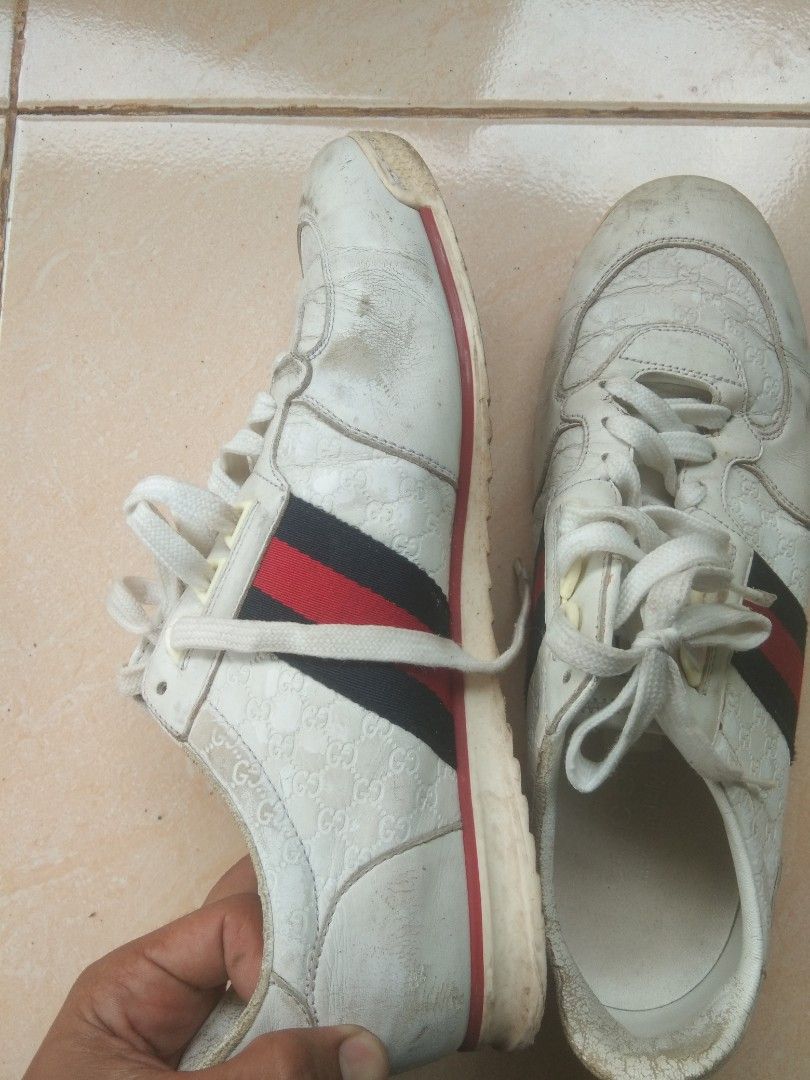 Sepatu gucci ori italy, Fesyen Pria, Sepatu , Sneakers di Carousell