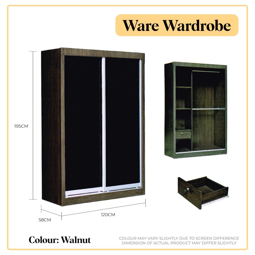 Sliding Door 5ft Wardrobe, Furniture & Home Living, Furniture, Shelves ...