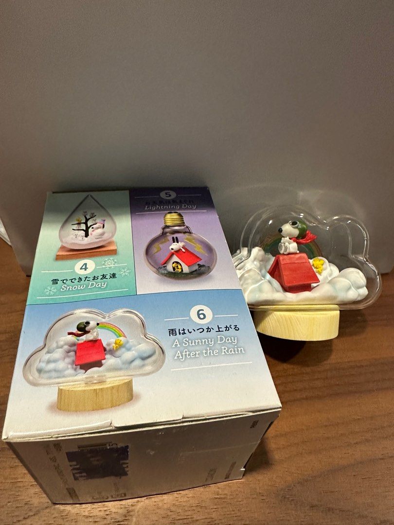 Snoopy weather terrarium, Hobbies & Toys, Toys & Games on Carousell