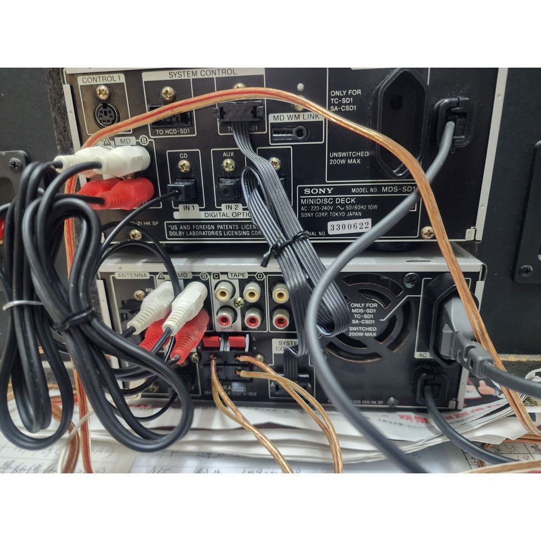 SONY Minidisc Deck MDS-SD1 & Hi-Fi Micro Stereo Component System 微型音響 ...