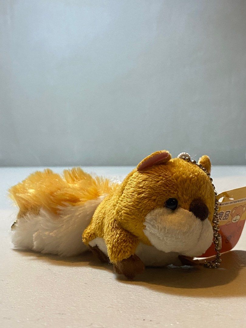 Squirrel cute size plush keychain, Hobbies & Toys, Toys & Games on ...