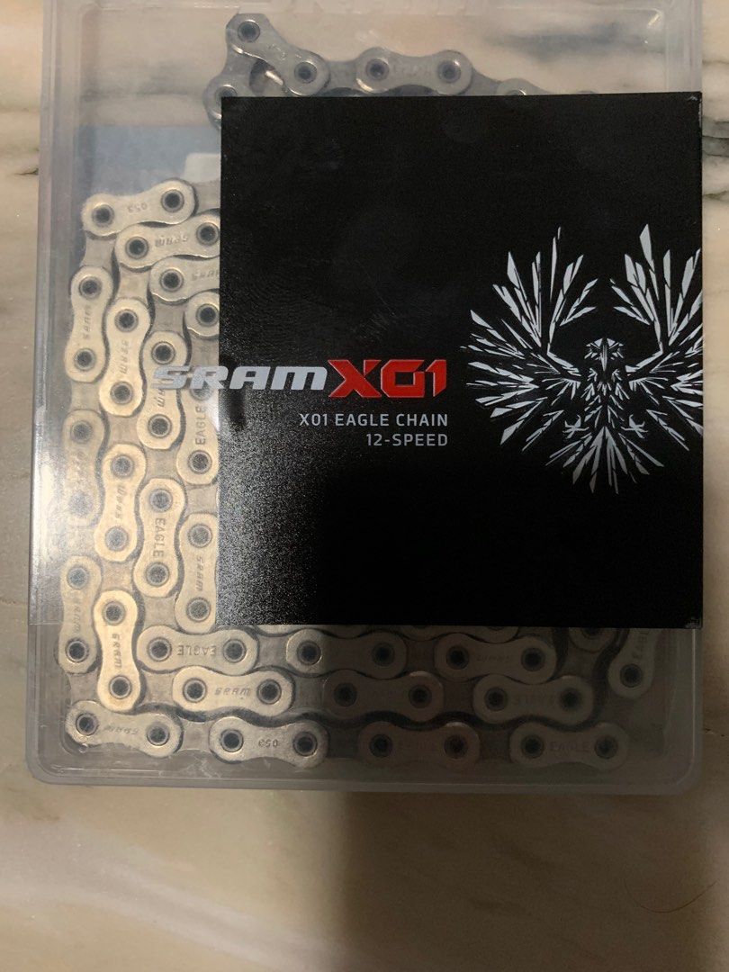 Sram Eagle X01 12speed silver chain, Sports Equipment, Bicycles & Parts ...