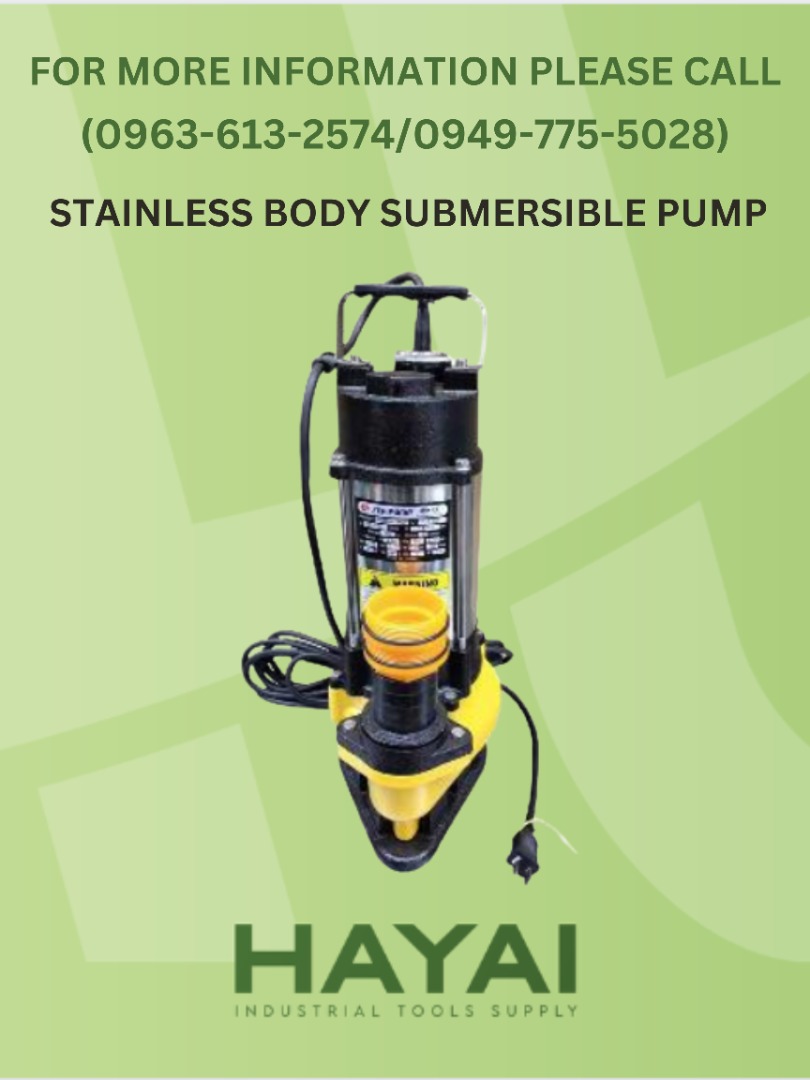 STAINLESS BODY SUBMERSIBLE PUMP SERIES, Commercial & Industrial ...