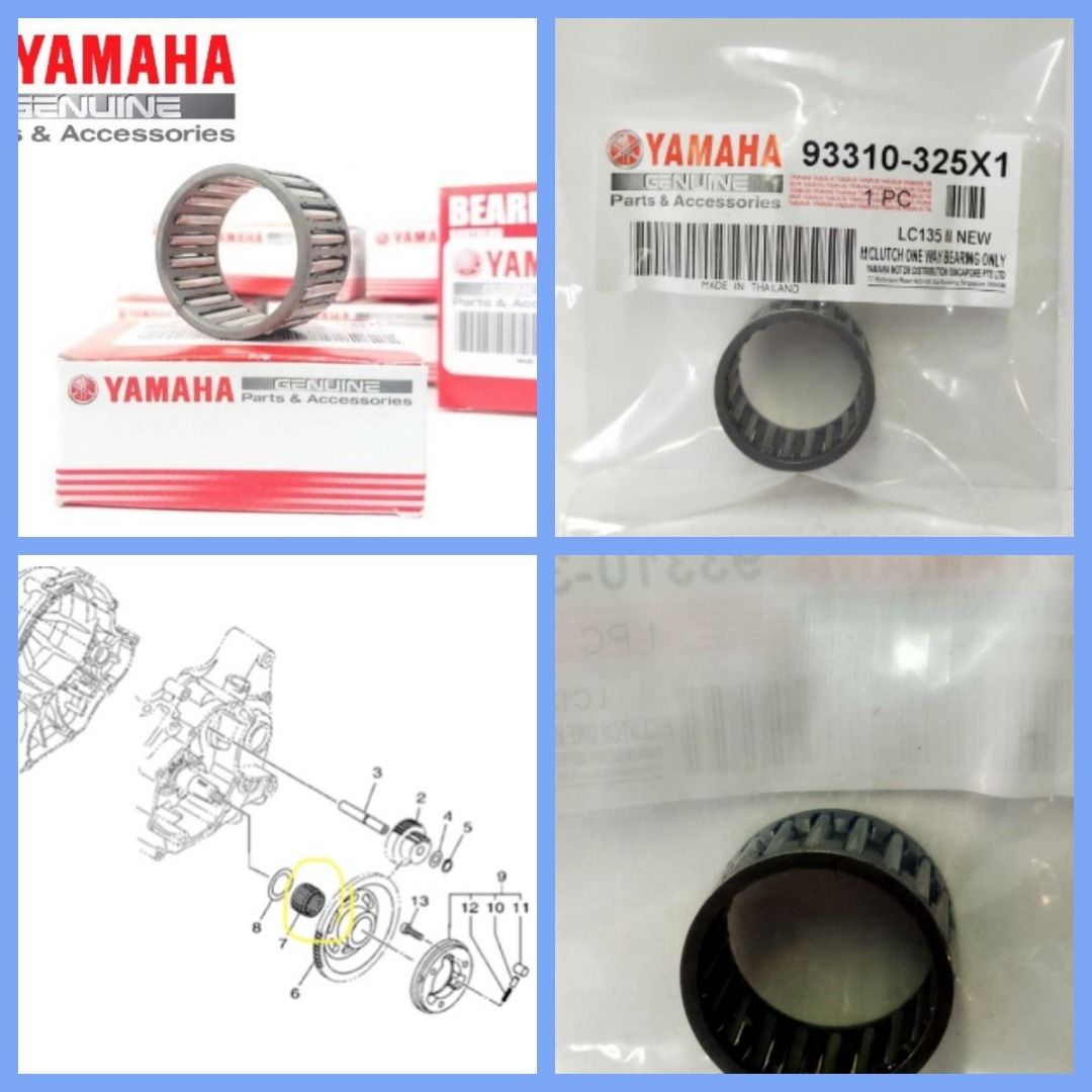 STARTER MOTOR / NEEDLE BEARING & Y15 SNIPER150 MXKING/RS150R GTR150 ...