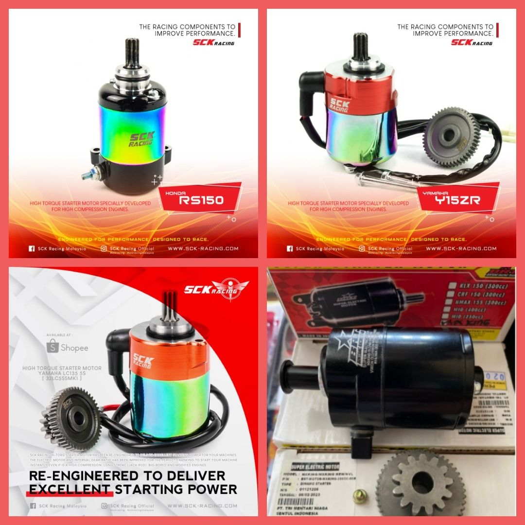 STARTER MOTOR / NEEDLE BEARING & Y15 SNIPER150 MXKING/RS150R GTR150 ...